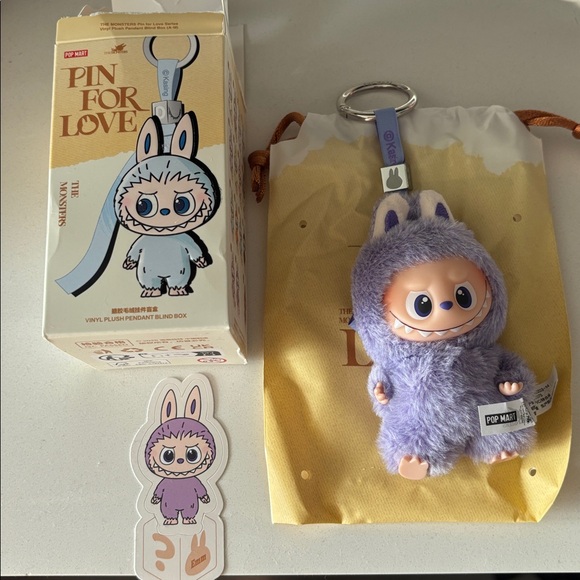 Labubu | Accessories | Labubu Pin For Love Purchased From Pop Mart ...